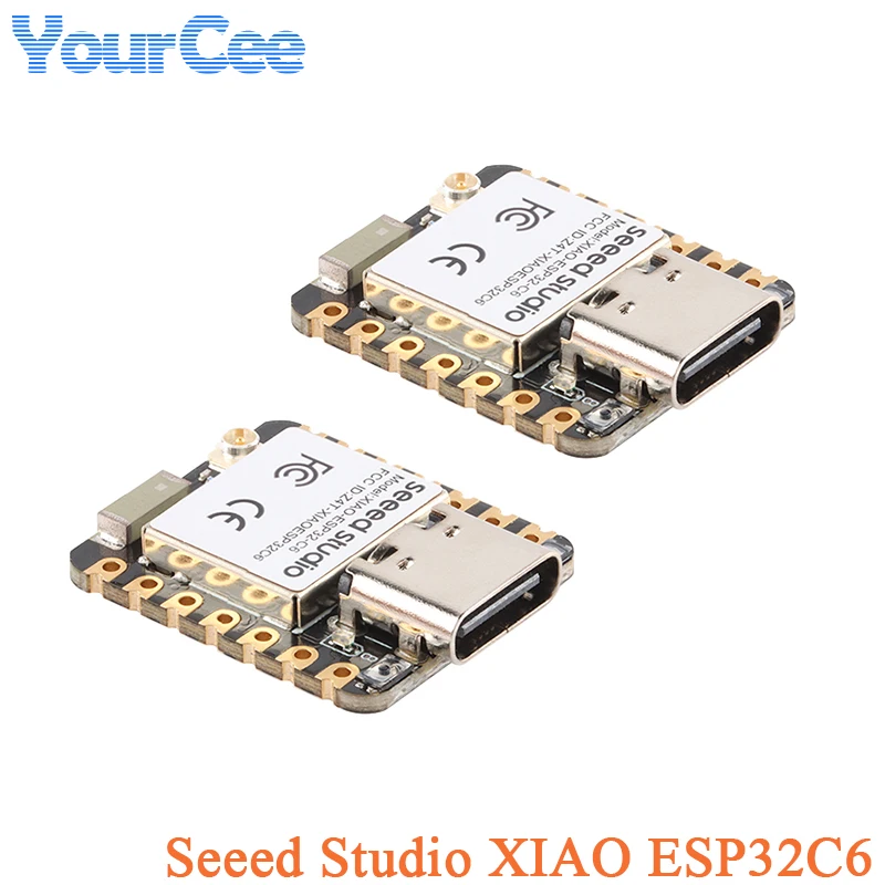 Беспроводная макетная плата ESP32 Seeed Studio XIAO ESP32C6 WiFi 6 + Bluetooth-совместимый Ble 5 ...