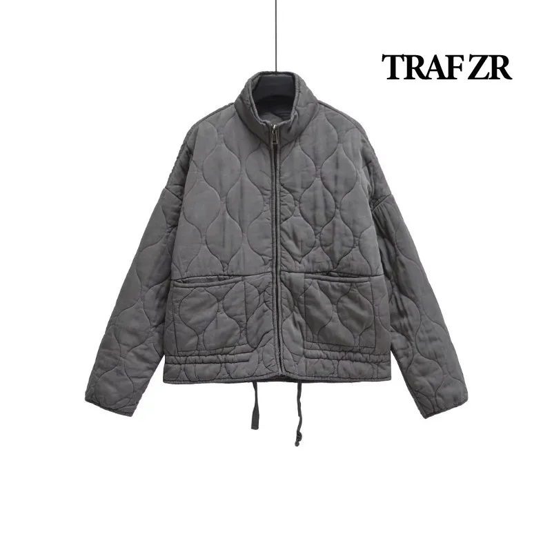 Женская зимняя парка TRAF ZR | AliExpress