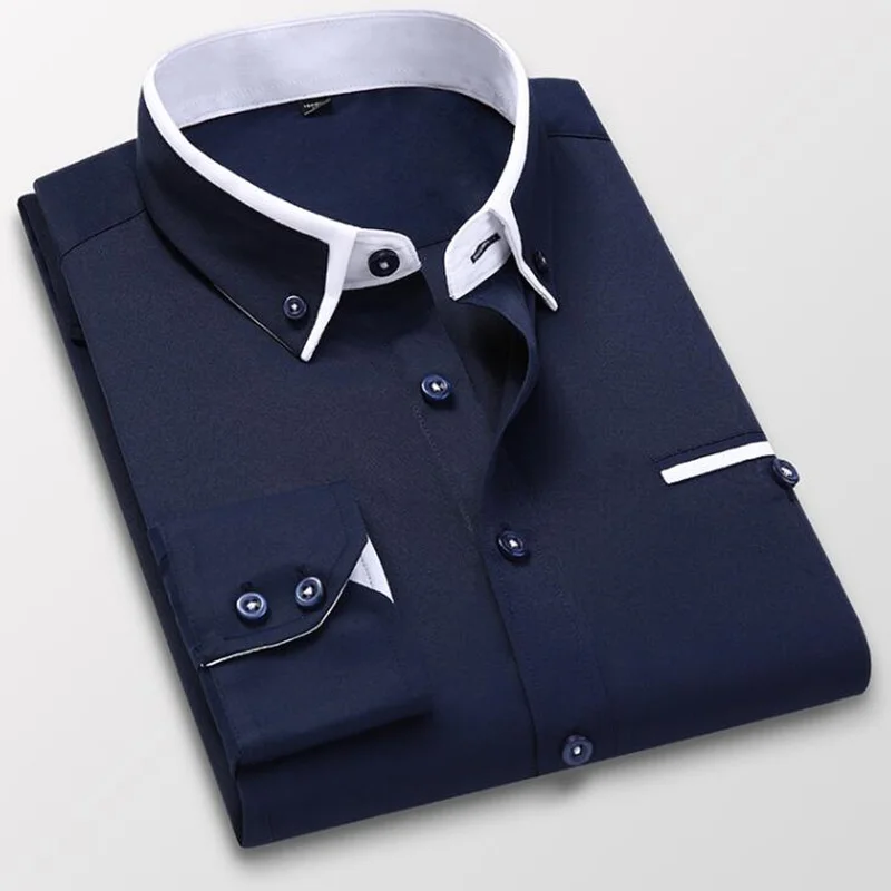 8XL 7XL Лидер продаж! Мужская Летняя Повседневная хлопковая рубашка с ...