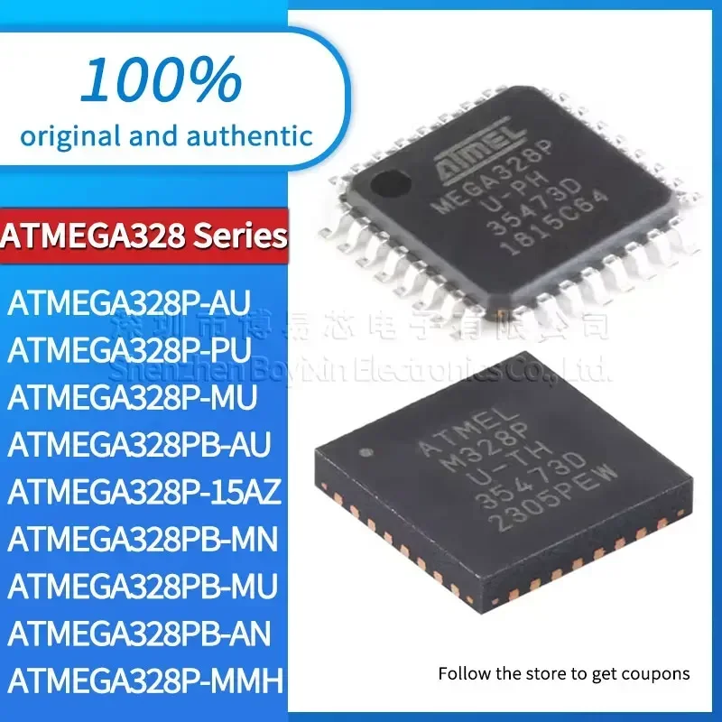 ATMEGA328P-PU ATMEGA328P-MU ATMEGA328PB-AU ATMEGA328PB-MNMUAN ATMEGA328P-MMH AU Черный ...