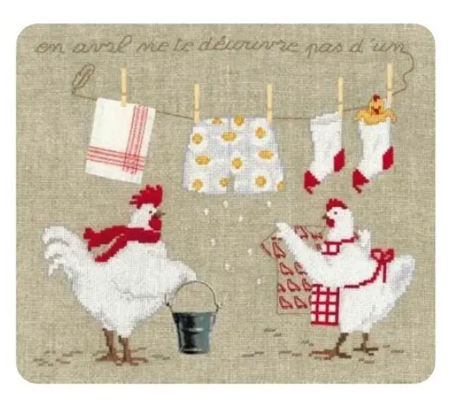 Наборы для вышивки крестиком Петух и курица Aliexpress