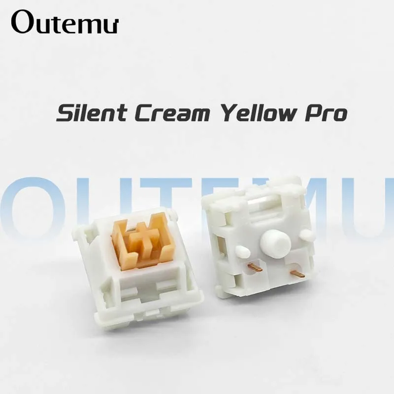 Outemu Silent Cream Yellow Pro Переключатели | AliExpress