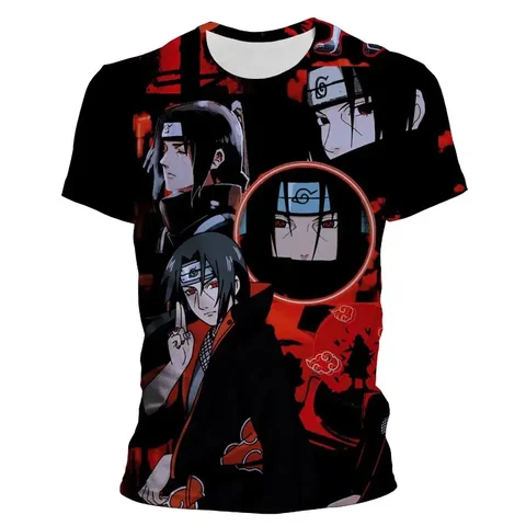 Naruto t shirt sasuke uchiha AliExpress
