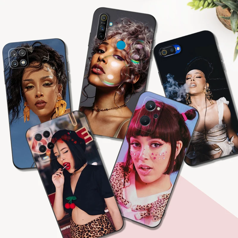 Черный чехол ТПУ для Realme C2 C3 C12 C15 C35 C30 C31 C20 C21 C21Y C25 ...