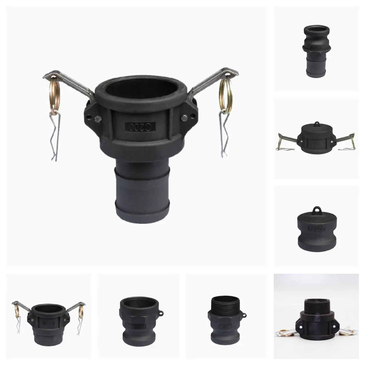 C/A/B/E/F/D/DC DN15 To DN50 PP Camlock Coupling Plastic Fitting Adapter ...