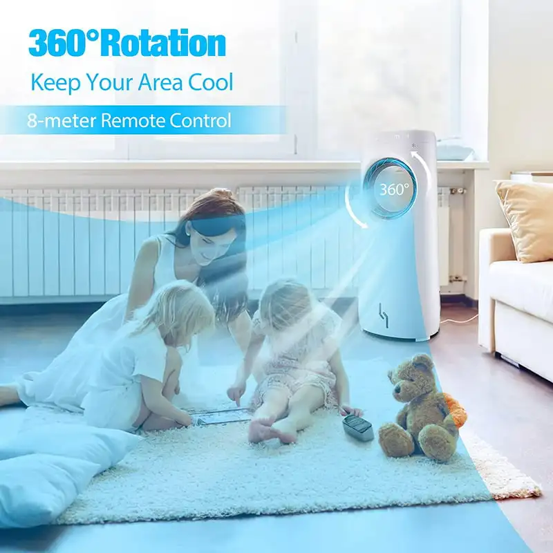 Evaporative Air Cooler Remote with 3 Speed Modes, White - buy at the ...