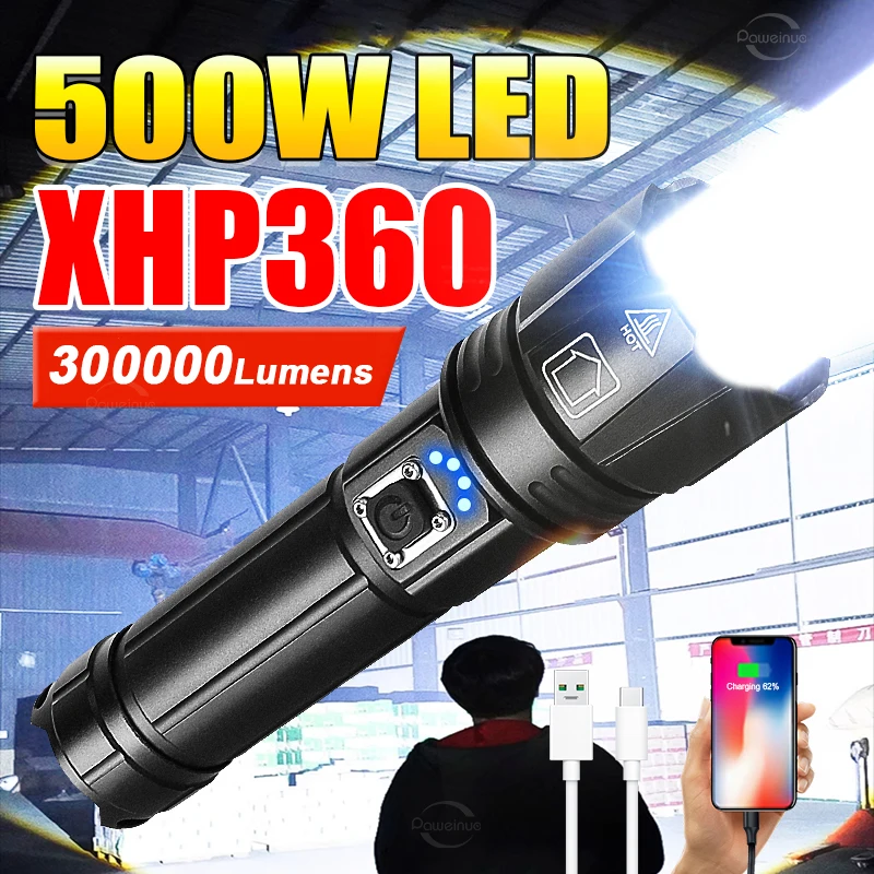 HEDELI XHP360 армейский фонарик | AliExpress