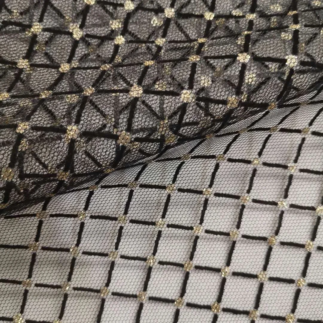 Сетчатая флокированная геометрическая ромбовидная сетка, кружевная ...