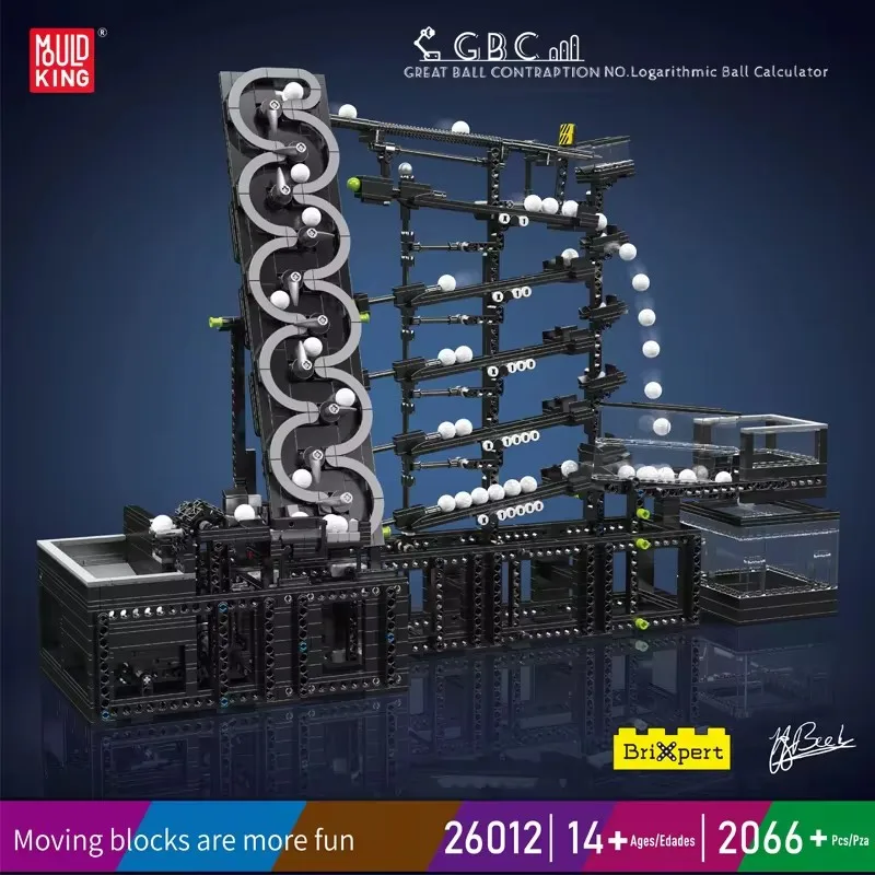 MOC Технический мраморный шарик Run 26012 Блоки Строительный набор 2066 ...