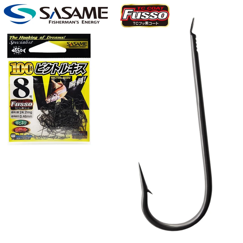 SASAME 100 шт. рыболовные крючки Victol Kisu высокоуглеродистая сталь ...
