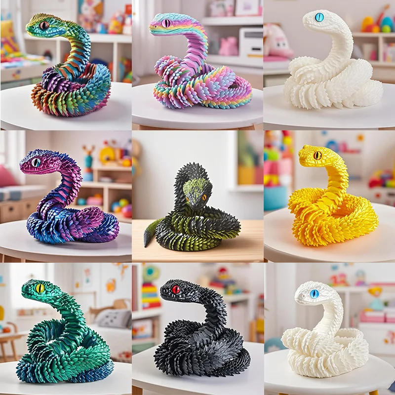 MOONBIFFY 3D Печатная Змея | AliExpress