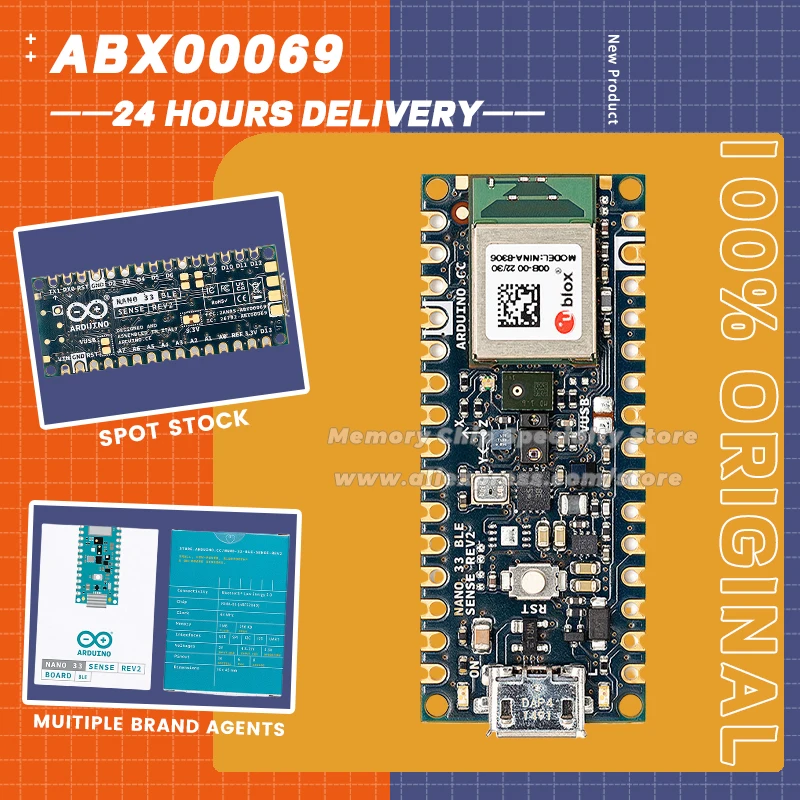 1 шт./лот! ARDUINO NANO 33 BLE SENSE REV2 ABX00069 nRF52840 Модуль макетной платы, новый ...