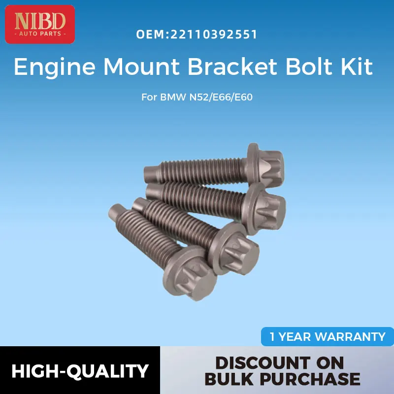 22110392551 Комплект болтов кронштейна крепления двигателя, 4 шт. для ...