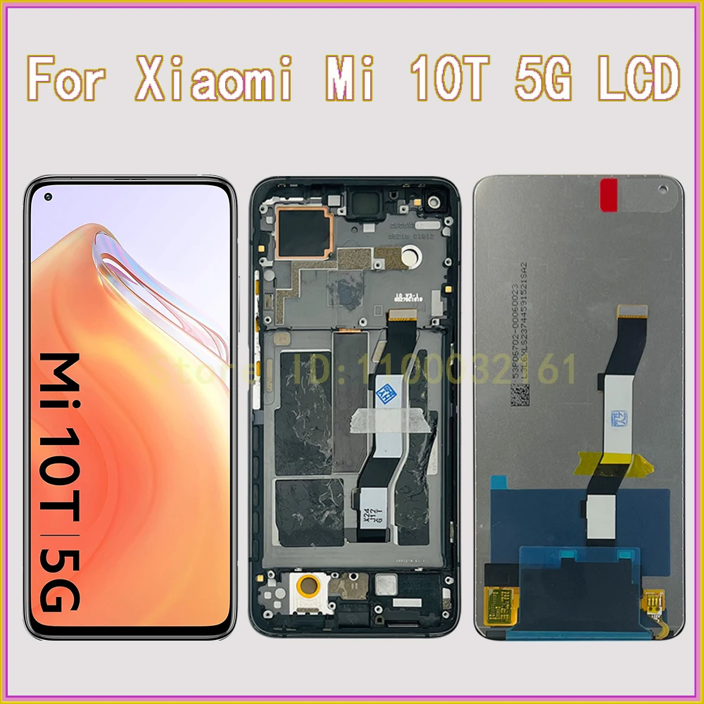 IPS для Xiaomi Mi 10T Pro 5G ЖК-экран M2007J3SG Дисплей для Xiaomi Mi 10T 5G ЖК-дисплей ...