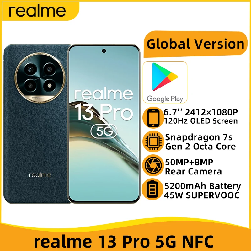 Смартфон Realme 13 Pro 5G, 8/256ГБ, 12/512ГБ, global | AliExpress
