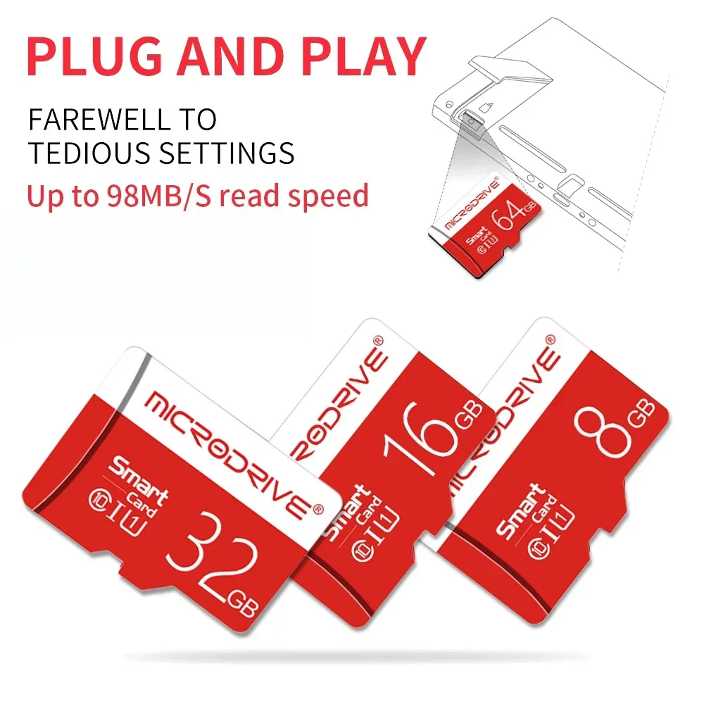 128GB 64GB Memory Card 32GB Class 10 V60 TF Mini SD Card High Speed Micro TF SD Card 16GB For ...