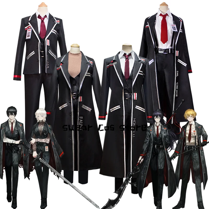 Lu Faust Cosplay Costume Game Limbus Company Yi Sang Hong Cosplay Black ...