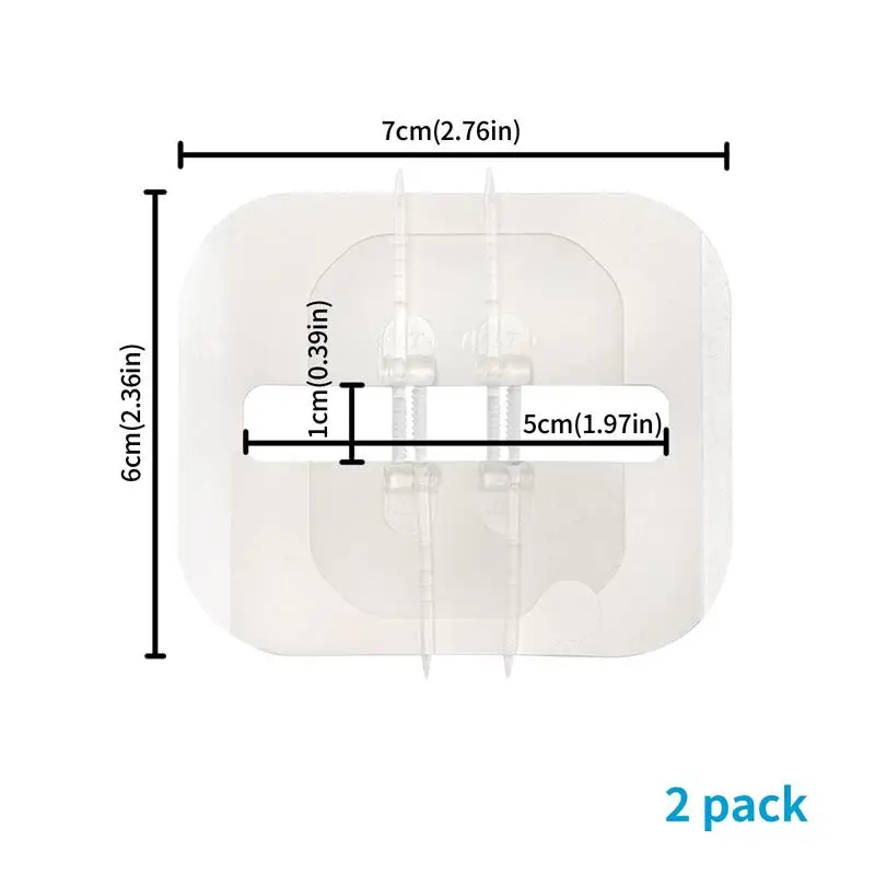 URIT 2/4/6 Pcs Zipper Band-aid Painless Wound Closure Device Suture ...