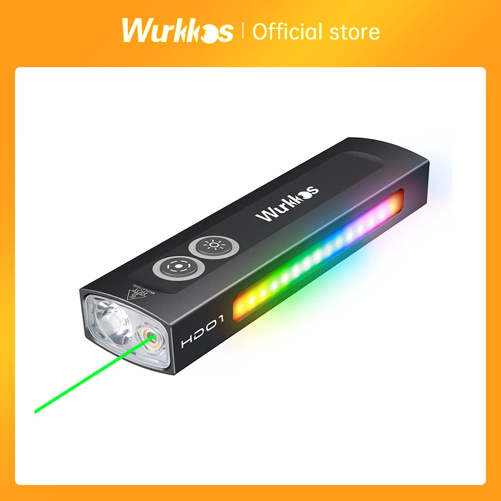 Многофункциональный фонарик Wurkkos, новый HD01, 1200 лм, зеленая ...