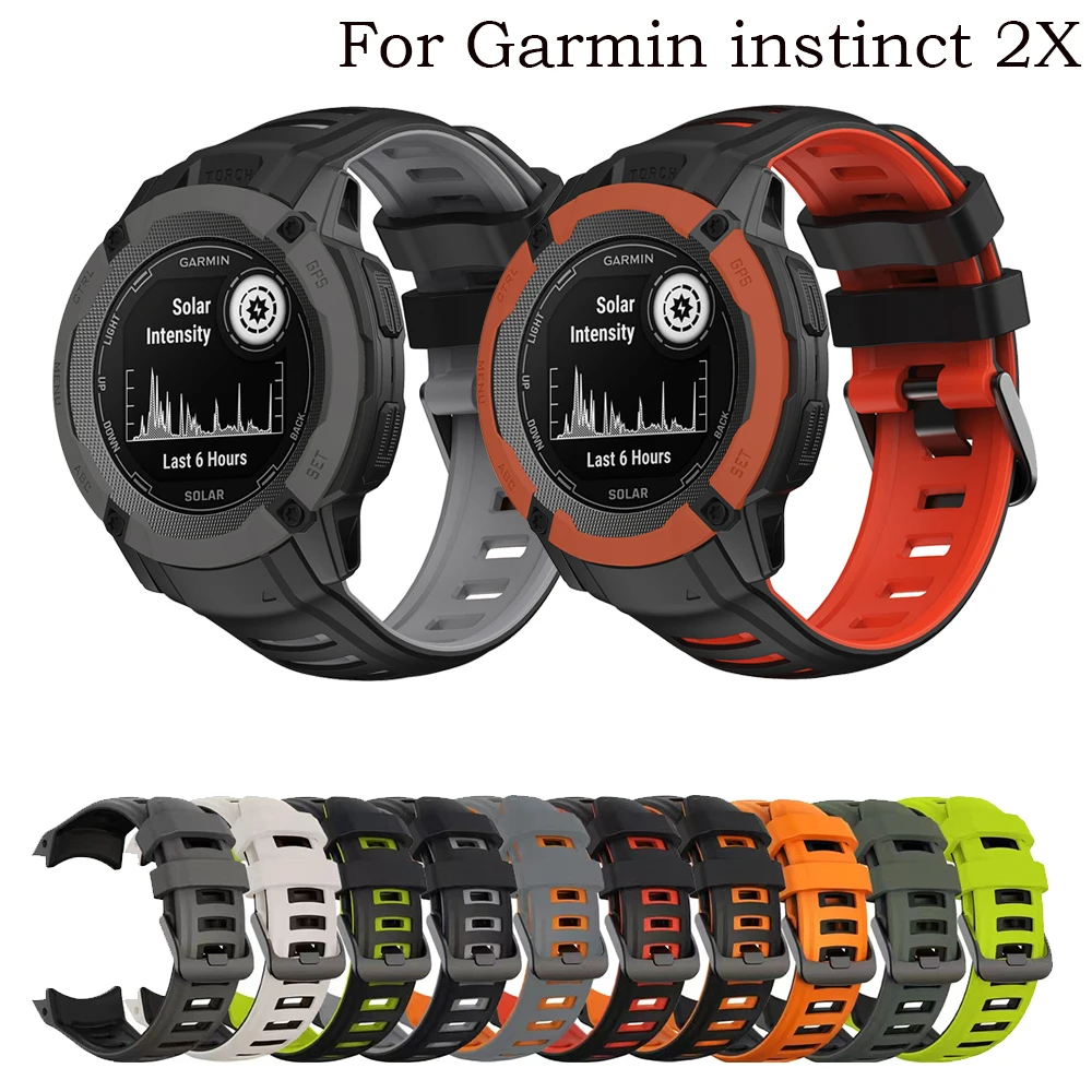 26 мм силиконовый ремешок для часов Garmin Instinct 2X Solar-Tactical ...