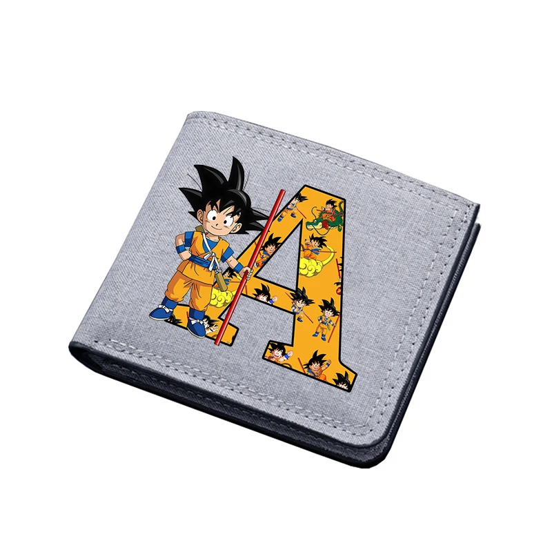 Dragon Ball DAIMA Goku Man Canvas Wallet Anime Goku Short Folding Purse ...