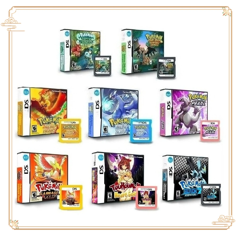 Игровая карта NDS, Pokemon Pure Heart/True Soul/ Touhoumon Heart Gold ...