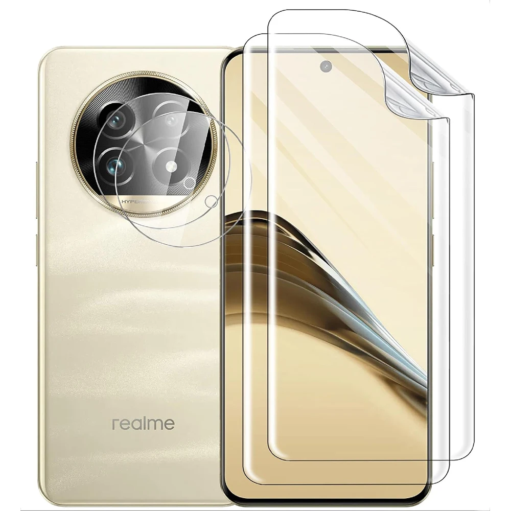 4 в 1 для Realme 13 Pro Plus незакаленная гидравлическая мягкая пленка ...