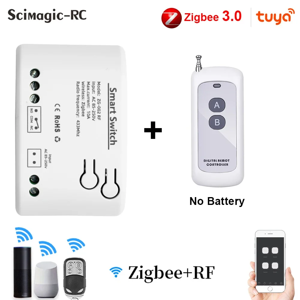 Scimagic-RC интеллектуальный выключатель Zigbee 1 канала | AliExpress
