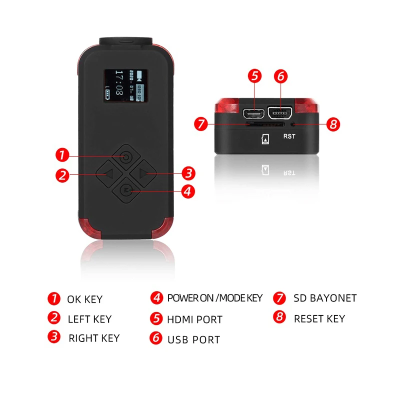 HAWKEYE FIREFLY Q6 V3 камера 4k @ 24fps 14,7/28,5/90/150 градусов ...