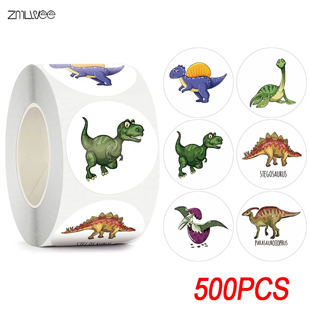 Stickers Dinosaur Kids Reward Label Tyrannosaurus Rex Stickers ...