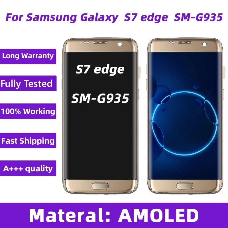 Замена ЖК-дисплея Super Amoled и преобразователя сенсорного экрана в сборе, подходит для SAMSUNG ...