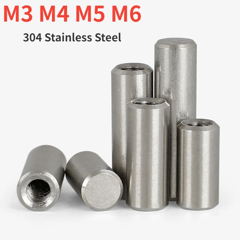 Шпильки цилиндрические с внутренней резьбой из нержавеющей стали M3 M4 M5 M6 | AliExpress