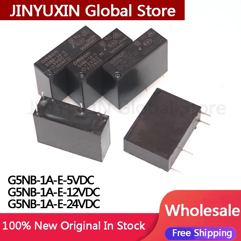 10Pcs G5NB-1A-E- 5VDC 12VDC 24VDC DC5V DC12V DC24V 5A G5NB-1A-E-5VDC G5NB-1A-E-12VDC G5NB-1A-E ...