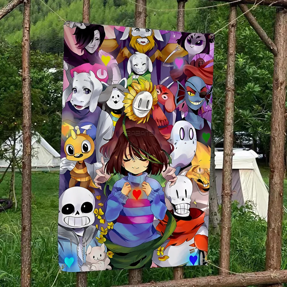 Anime Designs Game Undertale Cartoon Flag Wall Hanging Banner ...