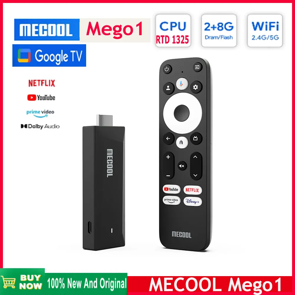 MECOOL Mego1 TV Stick Android 12 2/8 ГБ | AliExpress