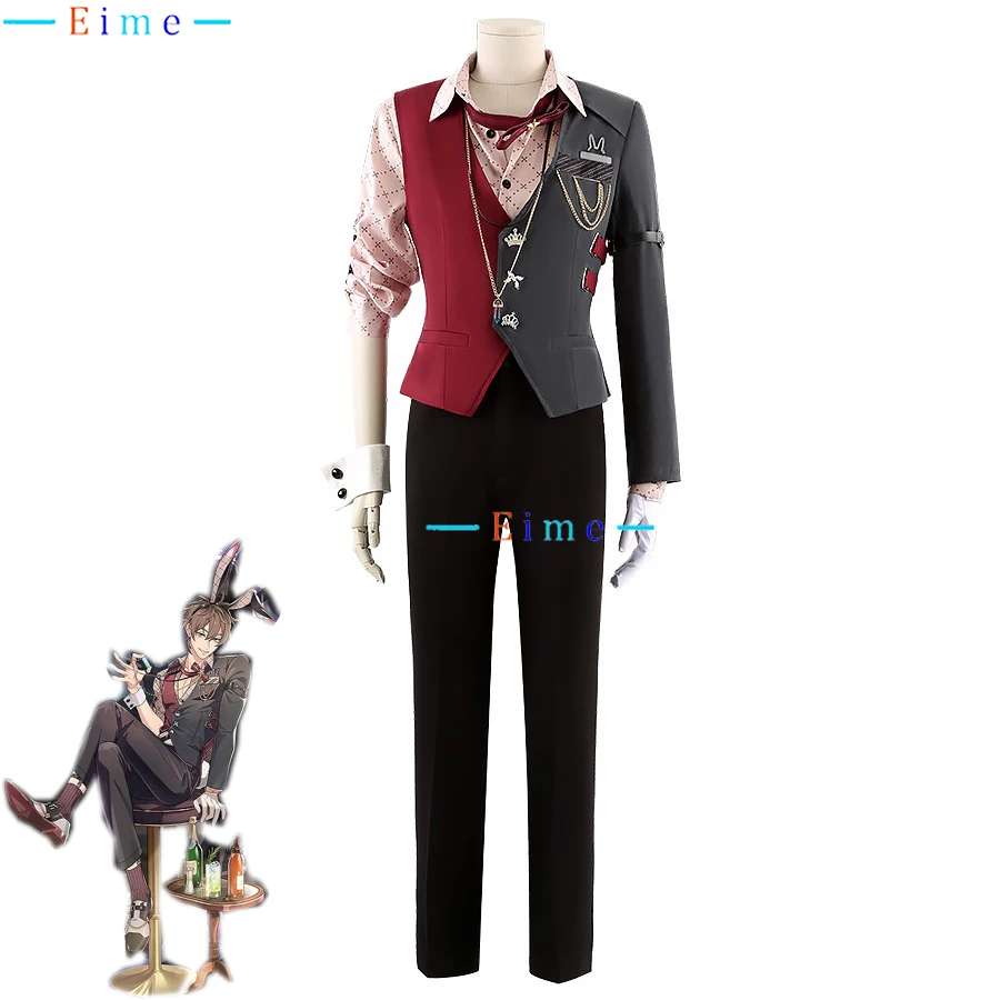 Game Nu Carnival Eiden Cosplay Costumes Party Suit Vest Shirt Pants ...