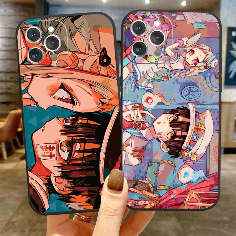 Jibaku Shounen Hanako Kun Toilet-bound Hanako-Kun black Silicone Phone Case For iPhone 13 11 Pro ...