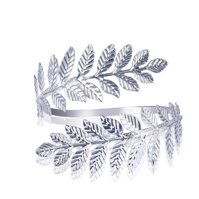 Gold Silver Plated Greek Roman Laurel Leaf Bracelet Armband Upper Arm ...