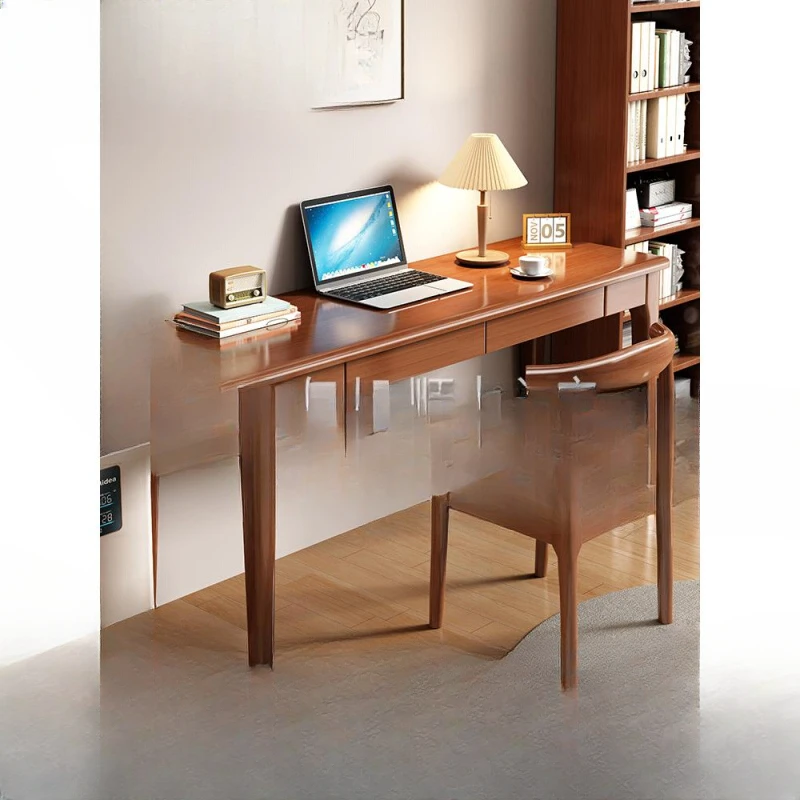 Гонконг, узкий стол из цельного дерева, ширина 40/50 см, маленькая ...