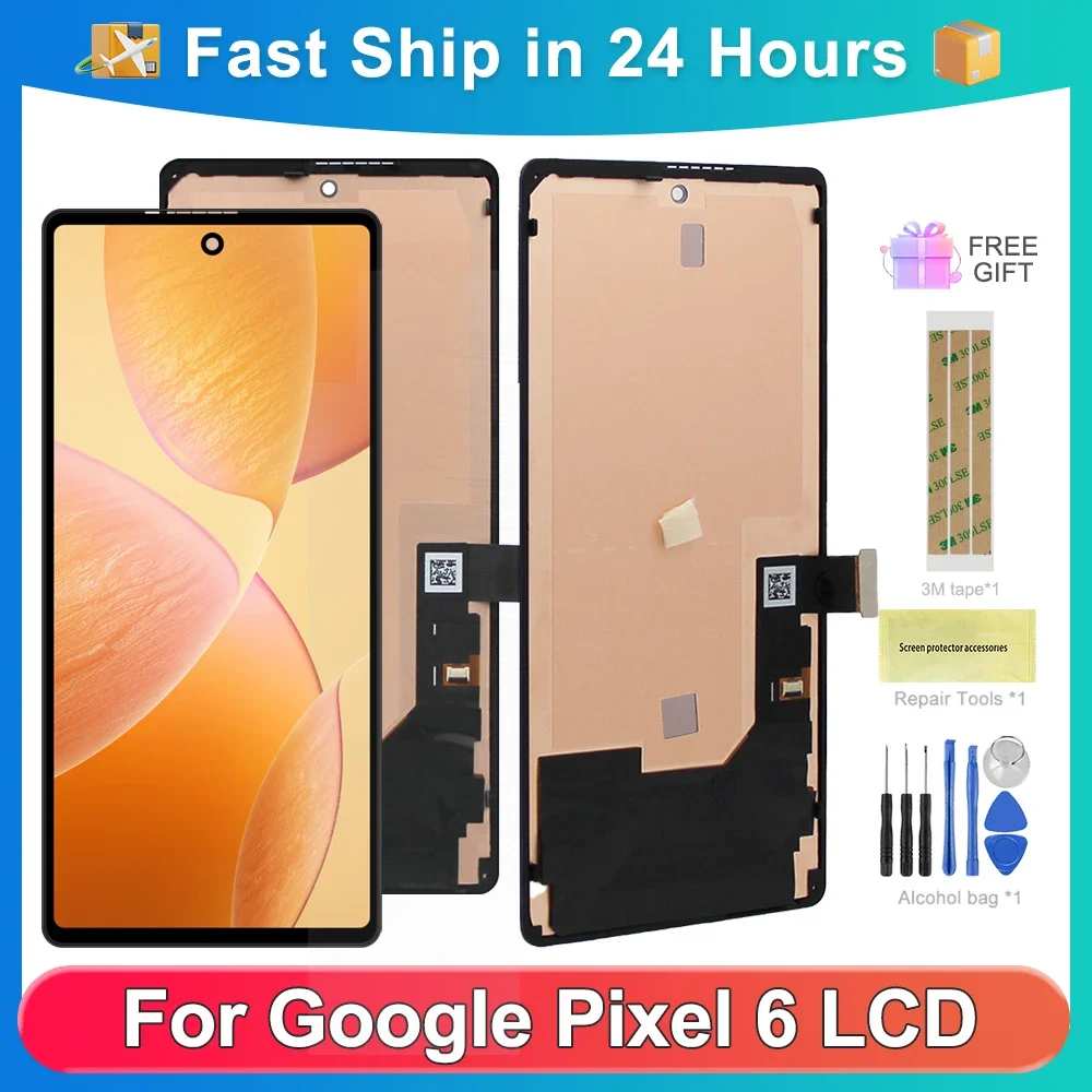 Для Google Pixel 6 для AMOLED 6,4 дюйма Google Pixel 6 GB7N6 G9S9B16 ...