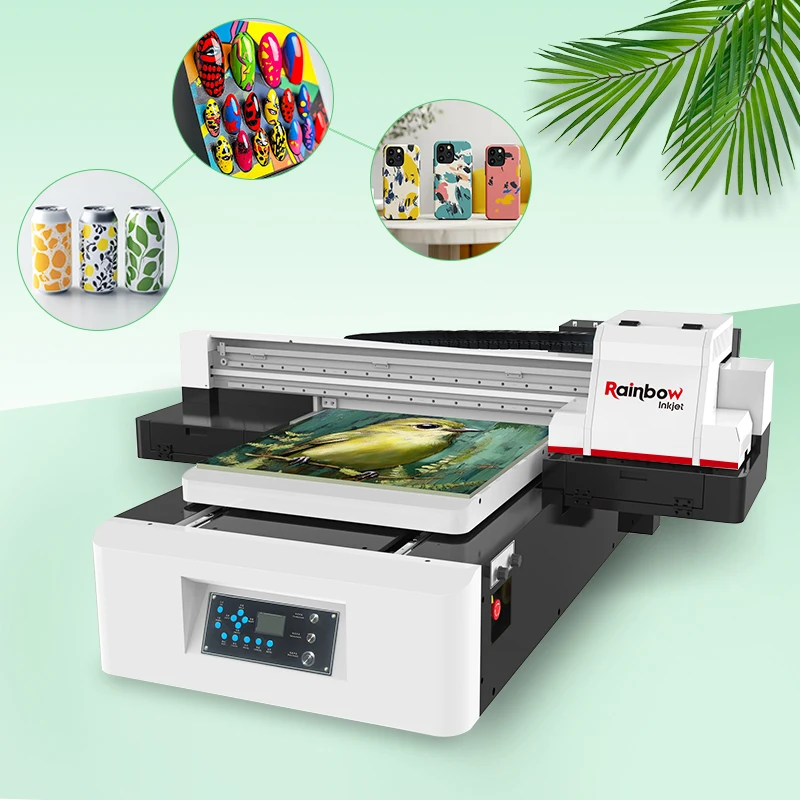 Rainbow Inkjet Small Digital UV Printer A1 6090 | AliExpress
