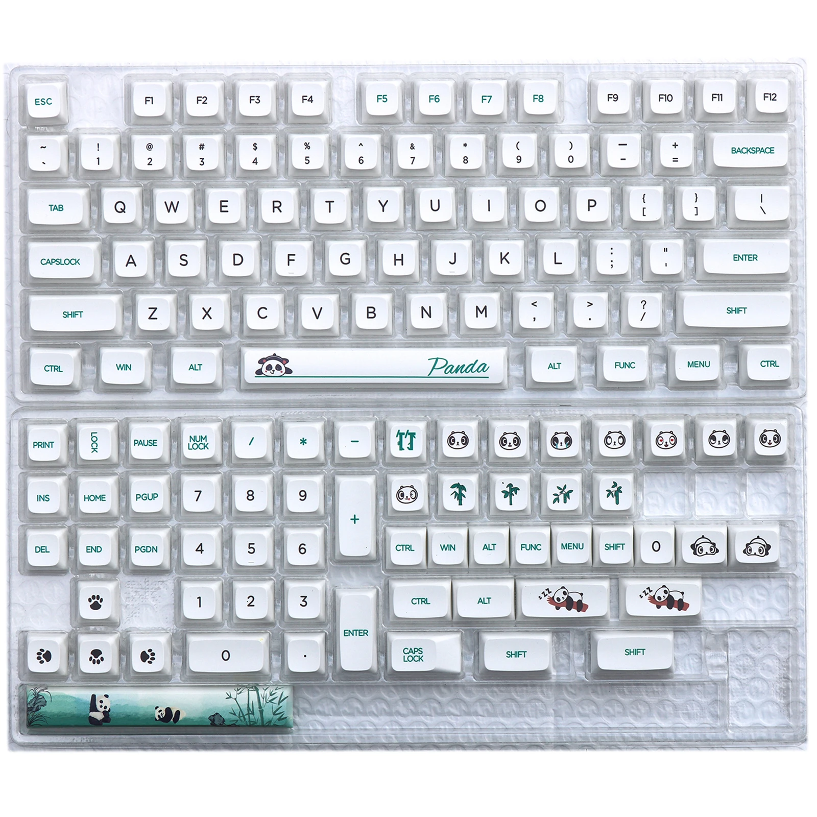 GMK Panda Keycaps 139 Keys XDA Profile Dye-Sublimation English PBT ...