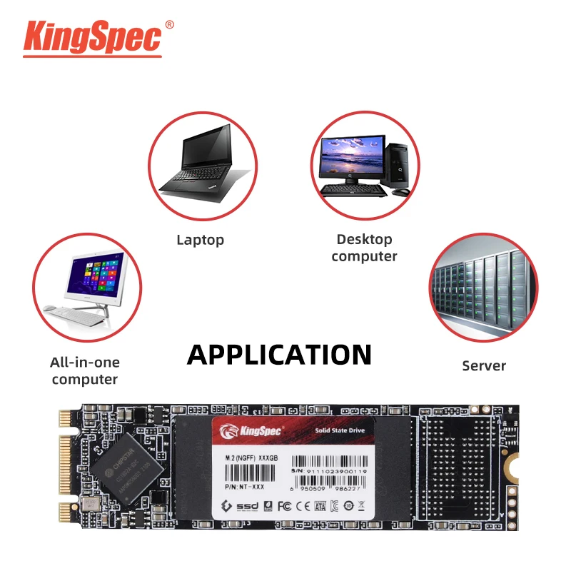 Ssd-накопитель KingSpec m2 sata 2280 1 ТБ 128 ГБ M2 NGFF SATA ssd M.2 1 ...