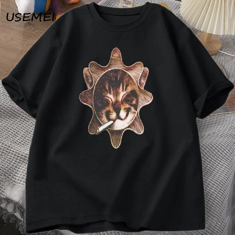 Che Glo Cat Kitten Sun T-Shirt Tee Merch T Shirt Cotton Y2K Destroy ...