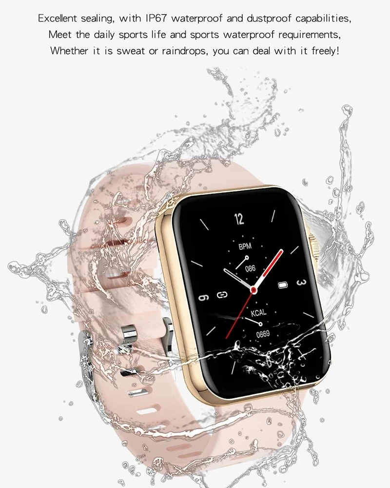 Smartwatch For Women Full Touch HD Screen Smart Watch Sport Tracker ...