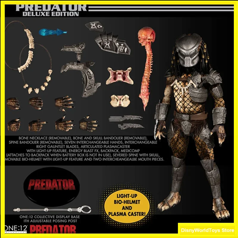 MEZCO ONE:12 Collective PREDATOR: Jungle Hunter Predator 1/12 фигурка ...