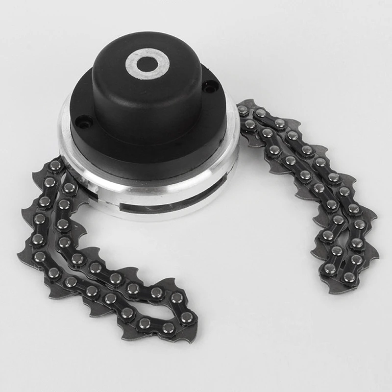 2X Trimmer Head With Coil Chain Cutter Blade Lawn Mower Head For ...
