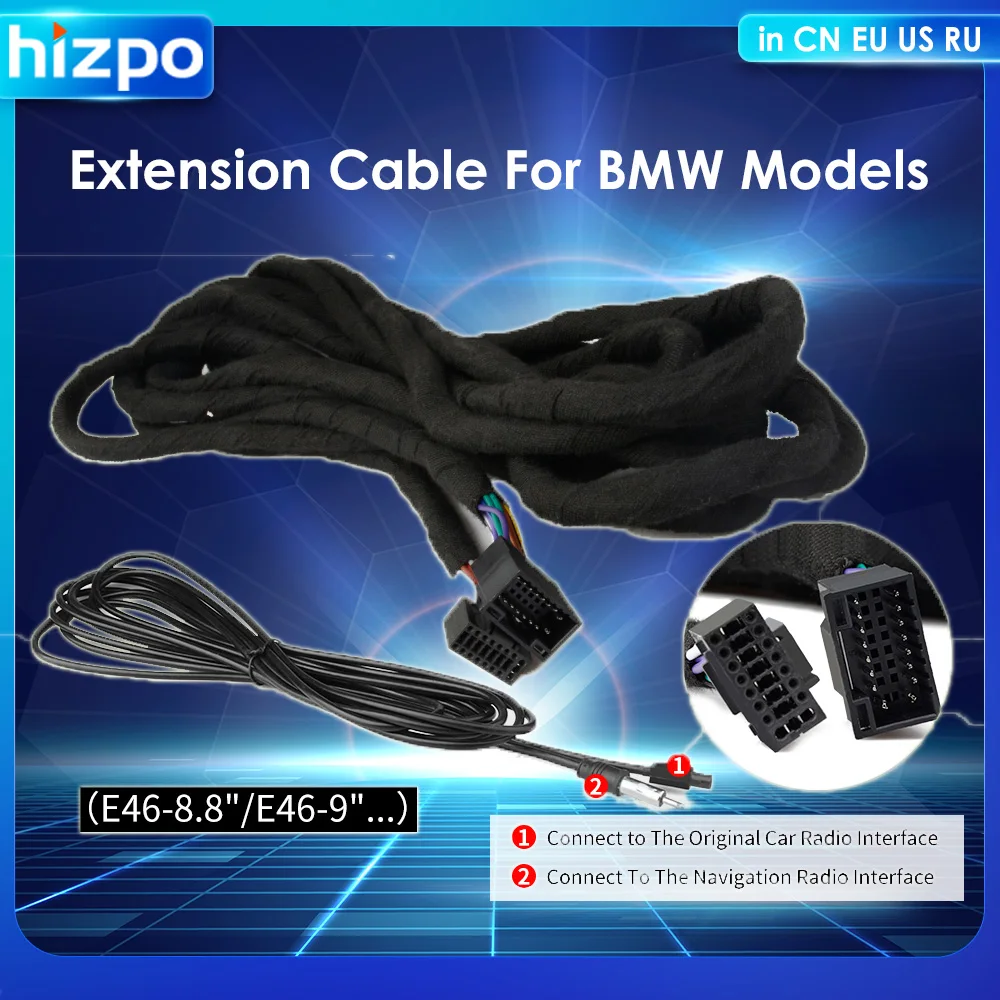 Автомобильная магнитола Hizpo, подходит только для BMW E39, E46, E90 ...