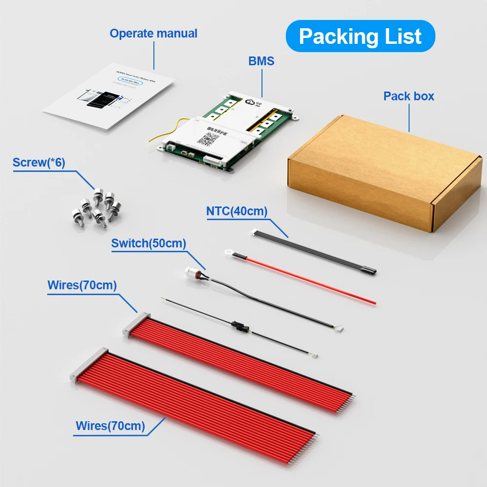 JIKONG JK BMS 3S 4S 5S 6S 7S 8S Smart BMS с RS485 BT 1-2A 12V-24V Active Balance BMS для Lifepo4 ...