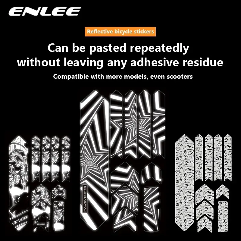 Светоотражающие наклейки ENLEE для защиты рамы велосипеда | AliExpress